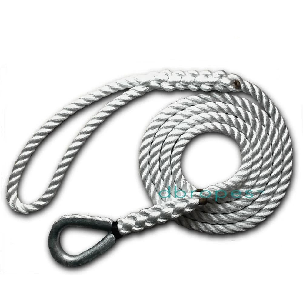 Mooring Pendant Line 100% Nylon Rope Premium with Heavy Duty Galvanized ...